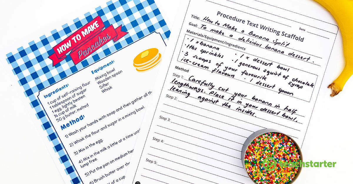 Engaging Procedural Text Activities for Older Students | Teach Starter