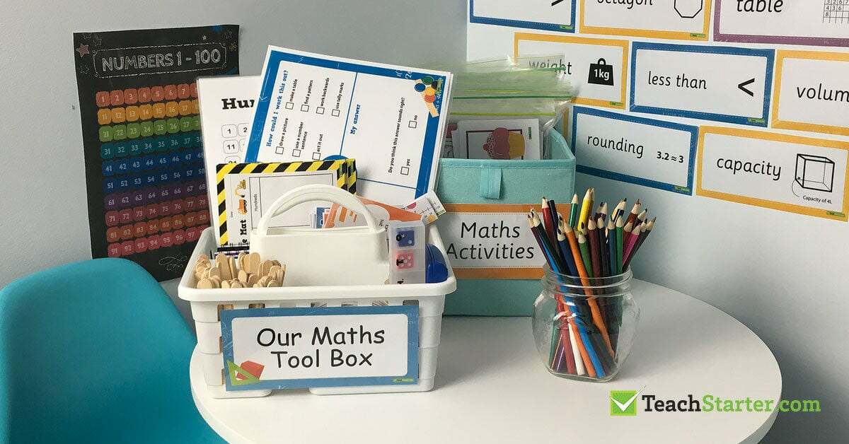 Hands-On Maths Tool Box in the Classroom | Teach Starter