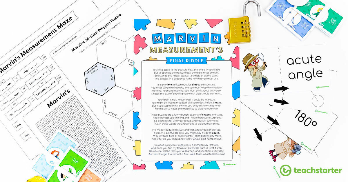 Interactive Measurement Game With Puzzles and Riddles | Teach Starter