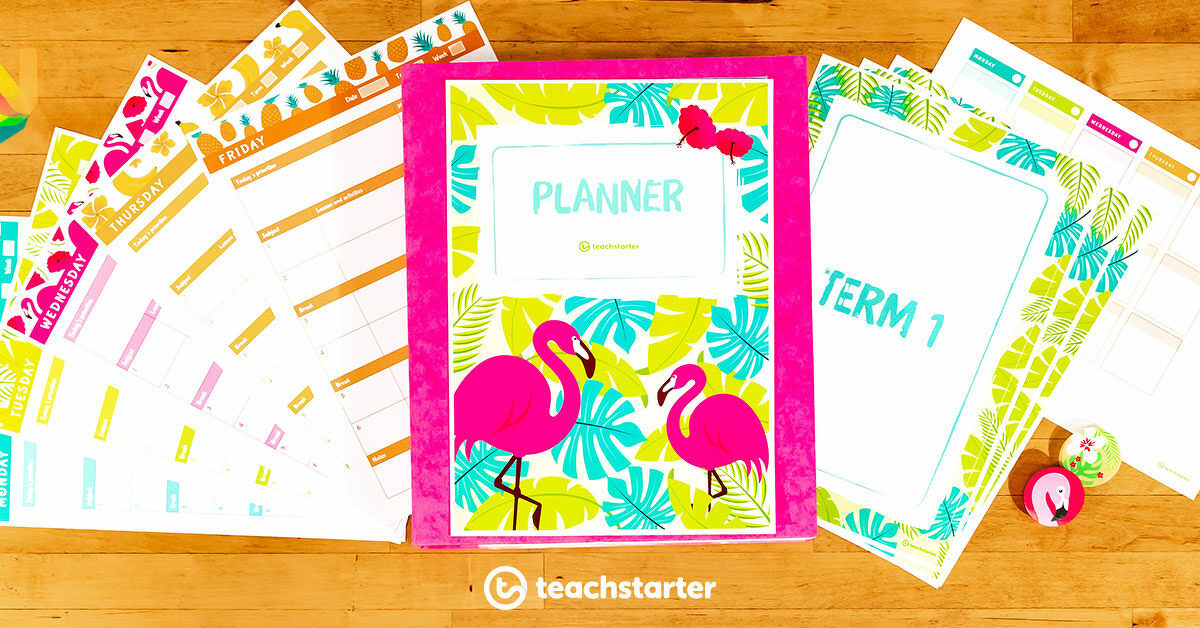 Teacher Planning | Tropical Paradise Downloadable Templates | Teach Starter