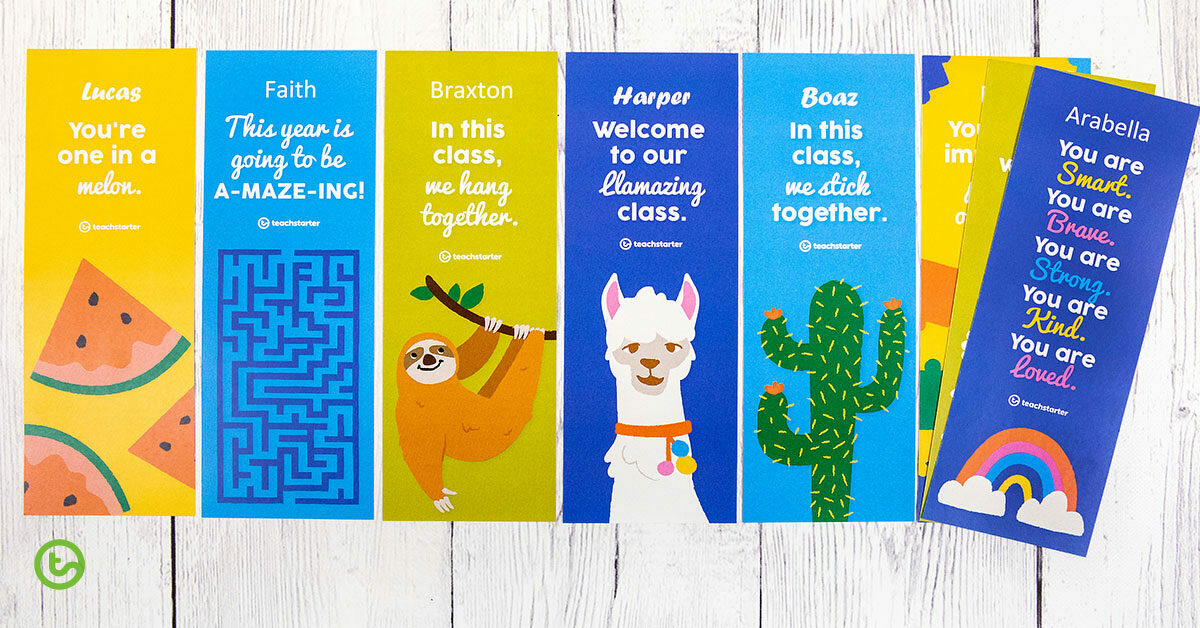 Back to School Gifts for Students (Personalised Student Bookmarks ...