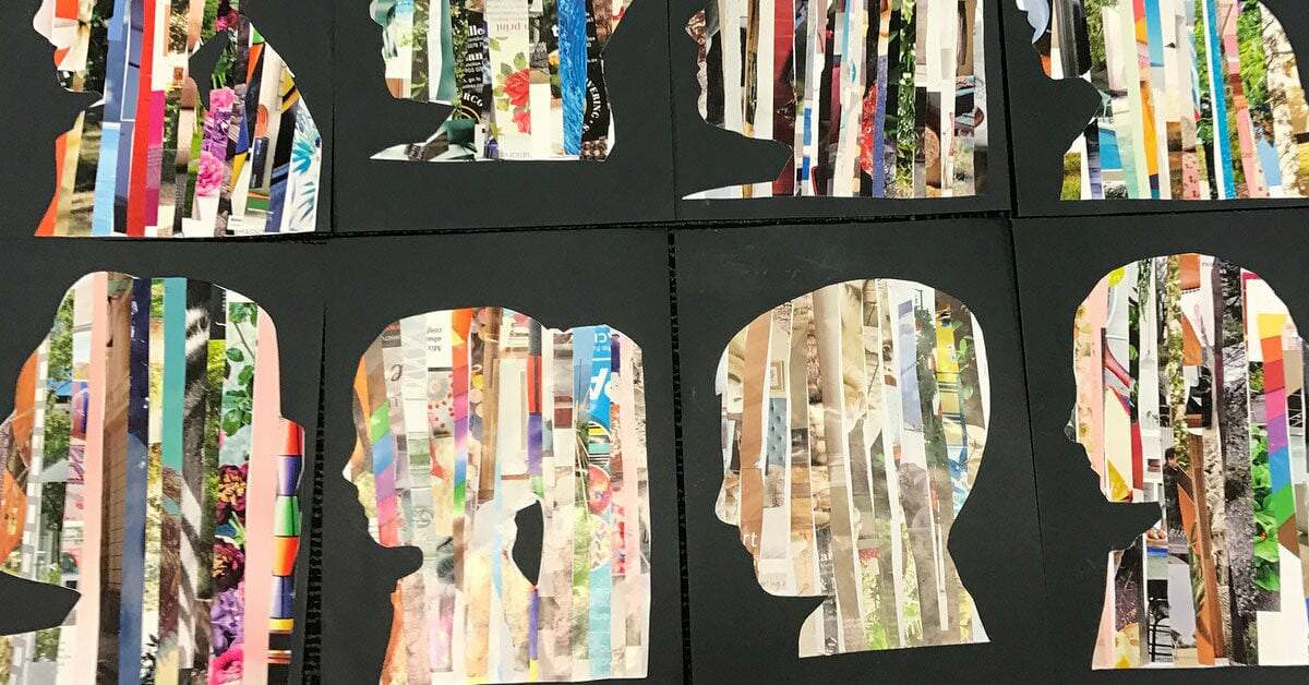 Side Portrait Collages | Teach Starter