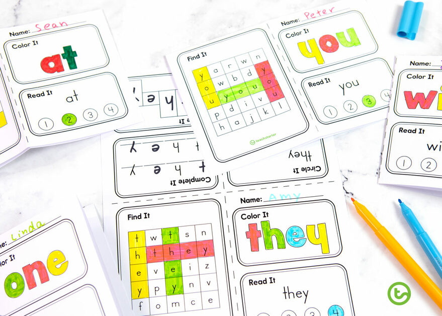 20 Printable Sight Word Books for Little Learners | Teach Starter