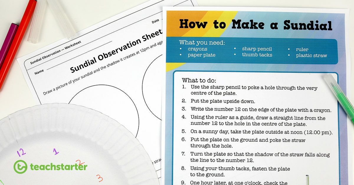 How to Make a Sundial | Teach Starter