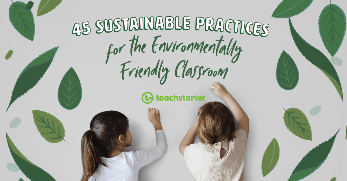 45 Sustainable Practices for the Environmentally Friendly Classroom ...