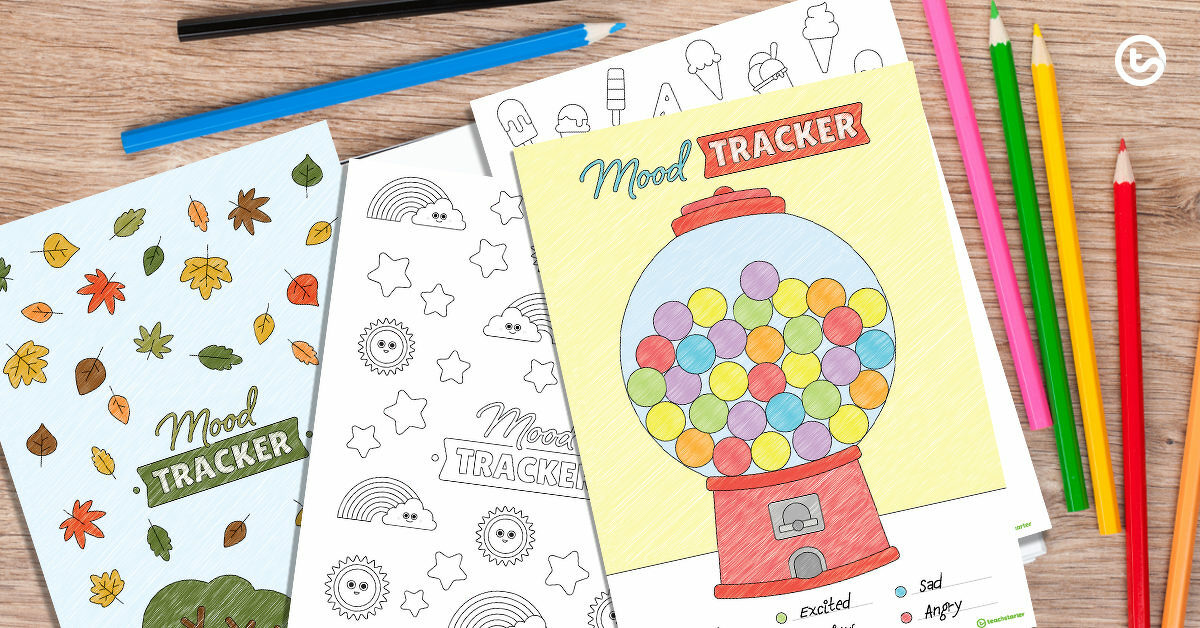 12 Adorable Printable Mood Trackers for Kids (and Adults) | Teach Starter
