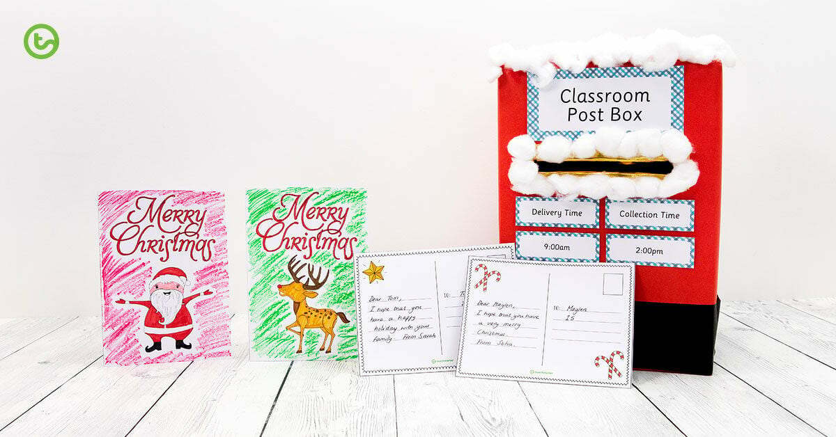 How to Make a DIY Post Box | Christmas English Activity Ideas | Teach ...