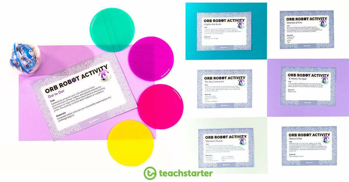 Robotic Orb Coding Challenge Task Cards | Teach Starter
