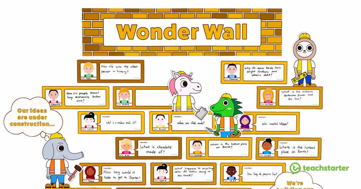 The BEST Printable Wonder Wall Classroom Display | Teach Starter