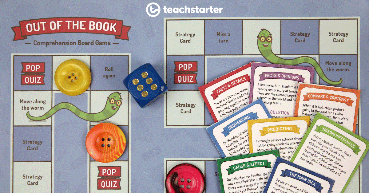 A Fun Classroom Comprehension Strategies Board Game! | Teach Starter