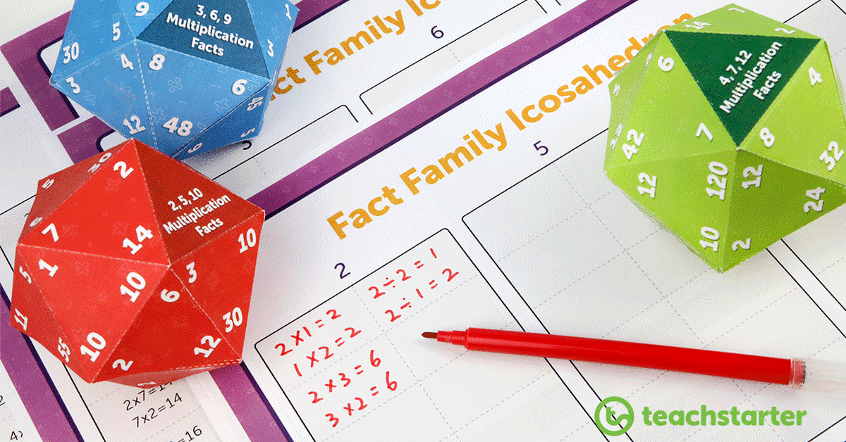 Hands On Fact Family Activities - What is a Fact Family? | Teach Starter