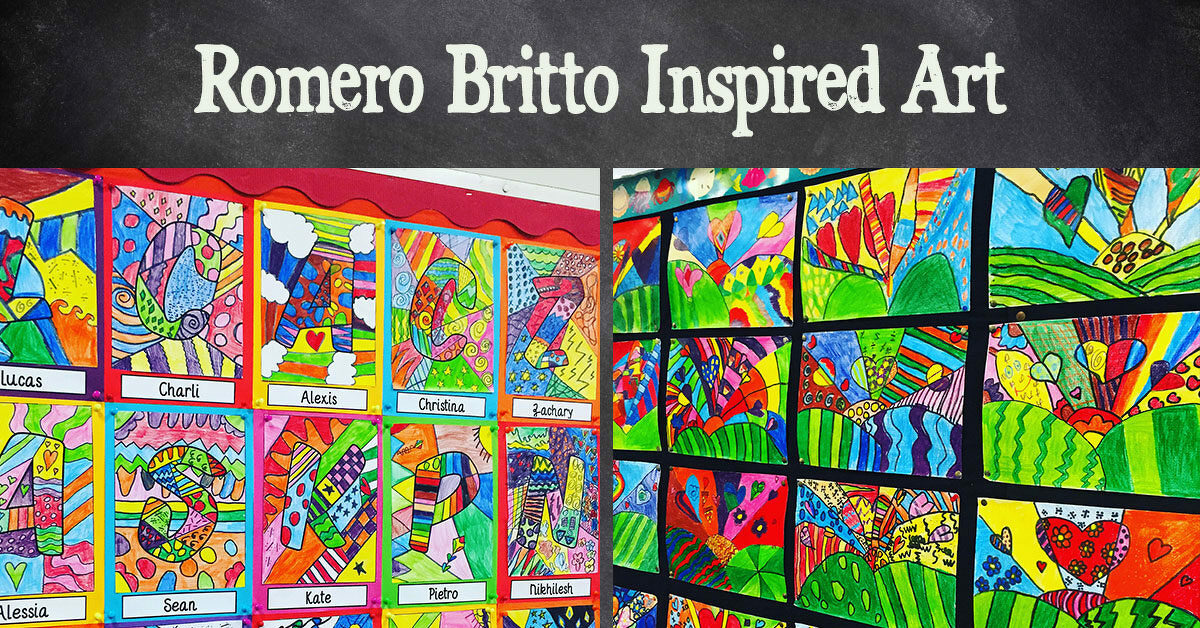 Romero Britto Inspired Art Activities for Kids: Join the Happy Art ...