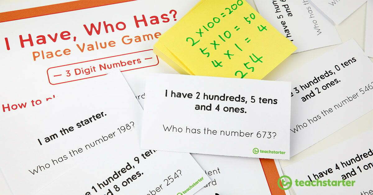 Printable Classroom Games | I Have, Who Has? - %%sitename%% | Teach Starter