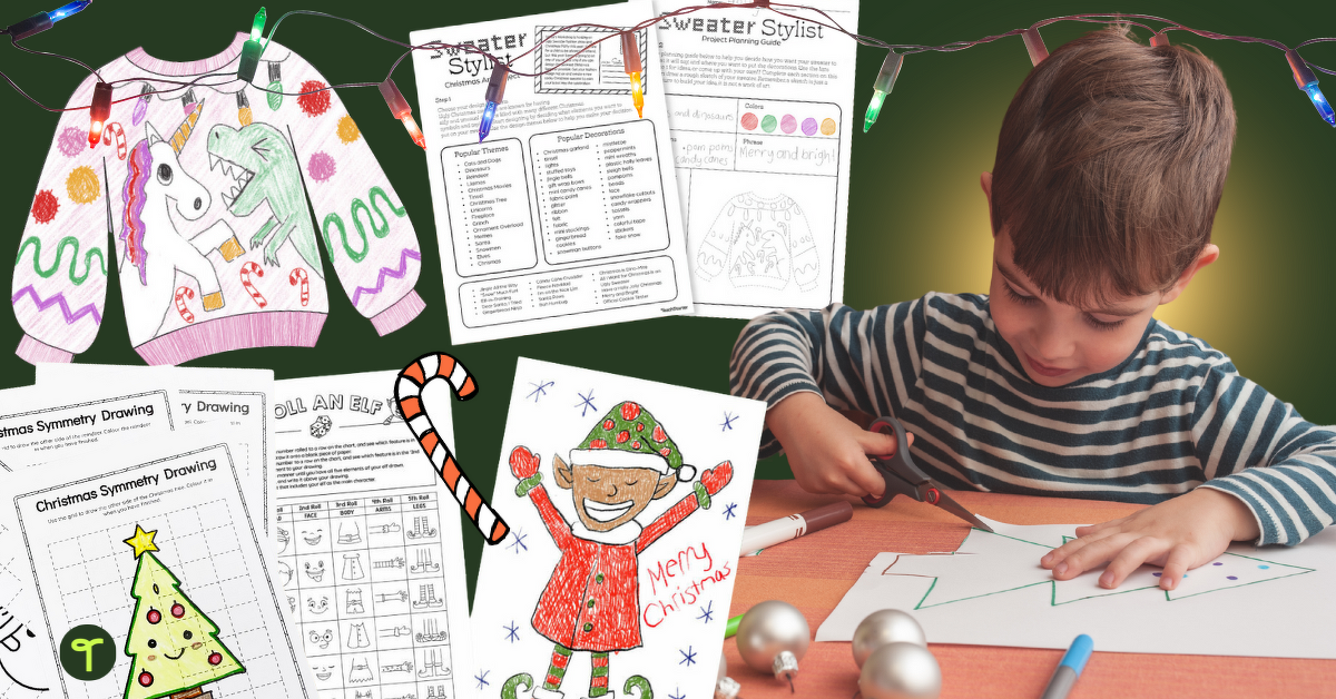 Directed Drawing Christmas Activities for Kids | How to Draw Videos ...