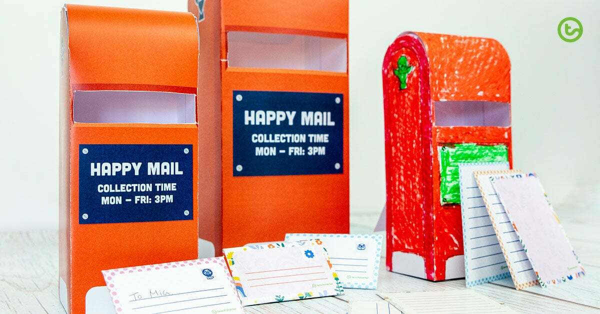 Student Happy Mail | Printable Mailbox for the Classroom | Teach Starter