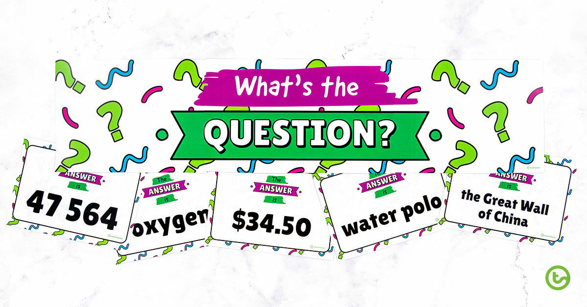NEW Interactive Wall Display | What's the Question? | Teach Starter