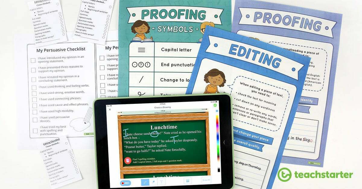 30 Resources and Tips to Help Your Students Love Editing | Teach Starter