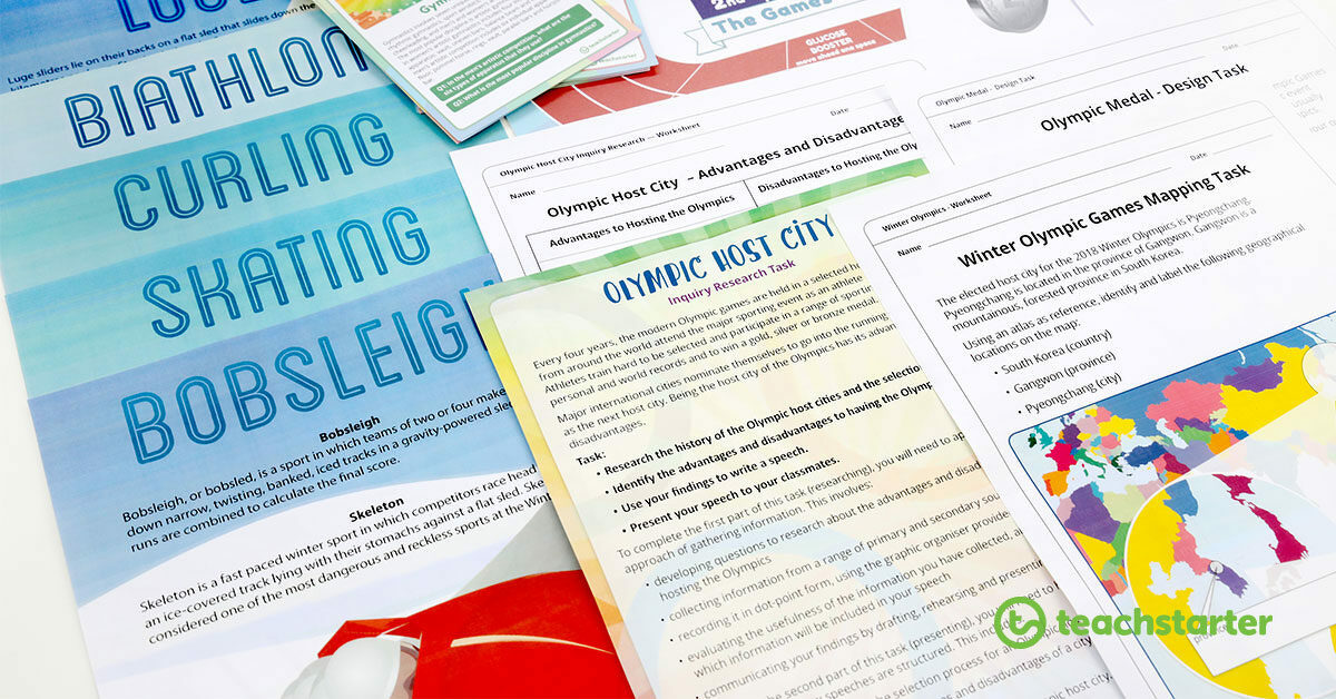 2018 Winter Olympics Activities for Students | Teach Starter