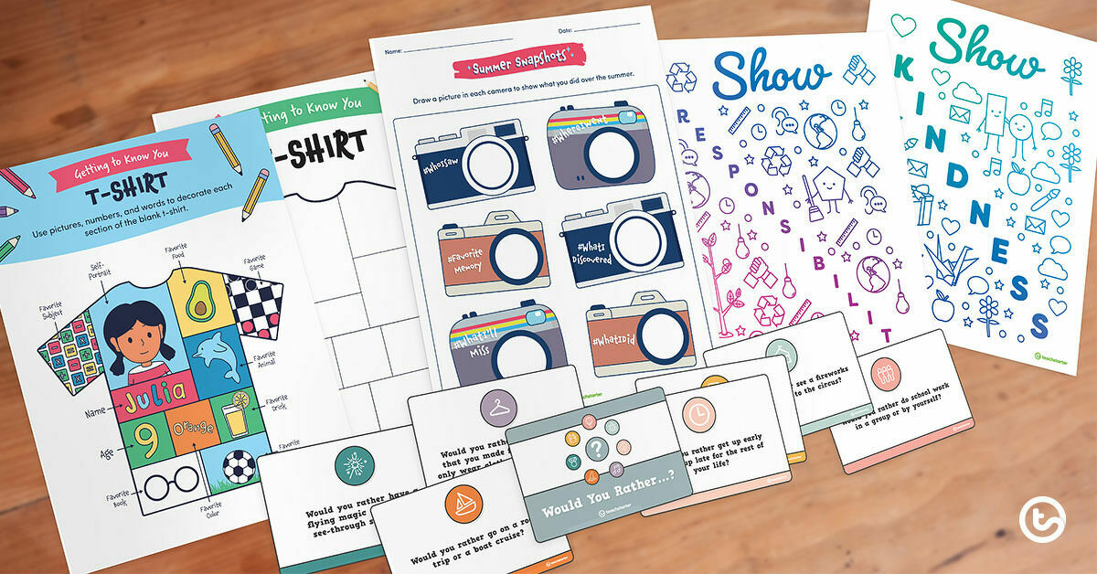 4 First-Day Activities for Distance Learning | Teach Starter