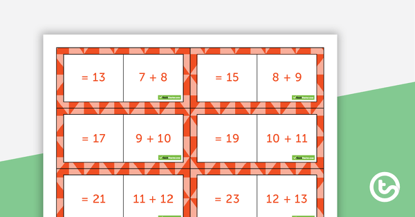 Double +1 Addition Dominoes | Teach Starter
