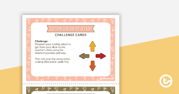 Coding Robot STEM Challenge Task Cards | Teach Starter