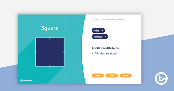 2-D Shapes and Their Attributes - Interactive PowerPoint | Teach Starter
