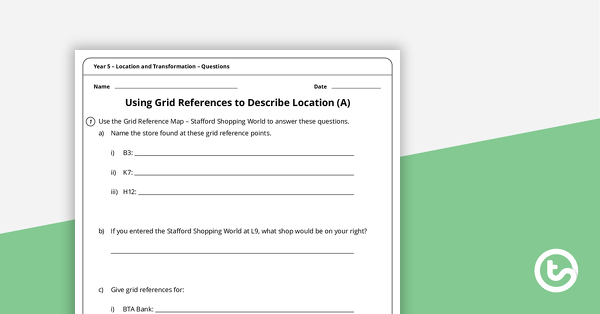 Location and Transformation Worksheets - Year 5 | Teach Starter