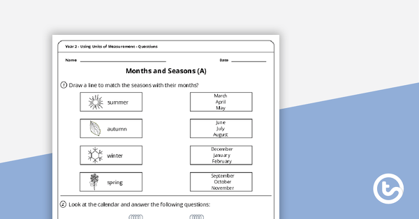 Using Units of Measurement Worksheets - Year 2 | Teach Starter