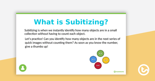 Subitizing Small Collections PowerPoint | Teach Starter