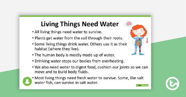 Living Things Need Water PowerPoint | Teach Starter
